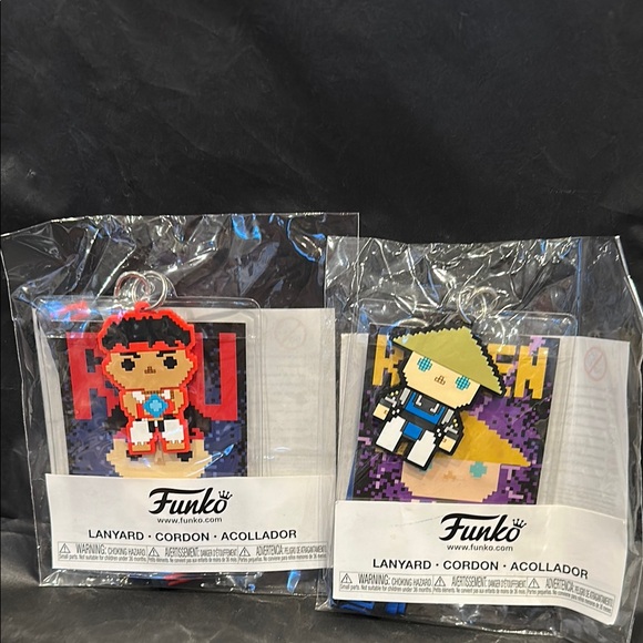 Funko | Toys | Funko 8bit Pixel Art Keychains Street Fighter Ryu And ...